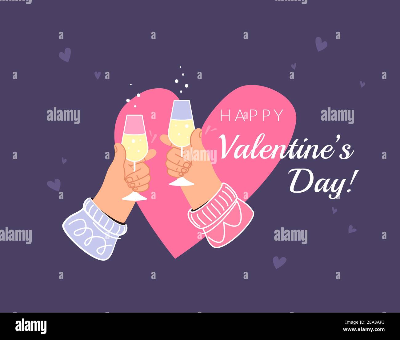 Valentines day cheers Stock Vector Image & Art - Alamy