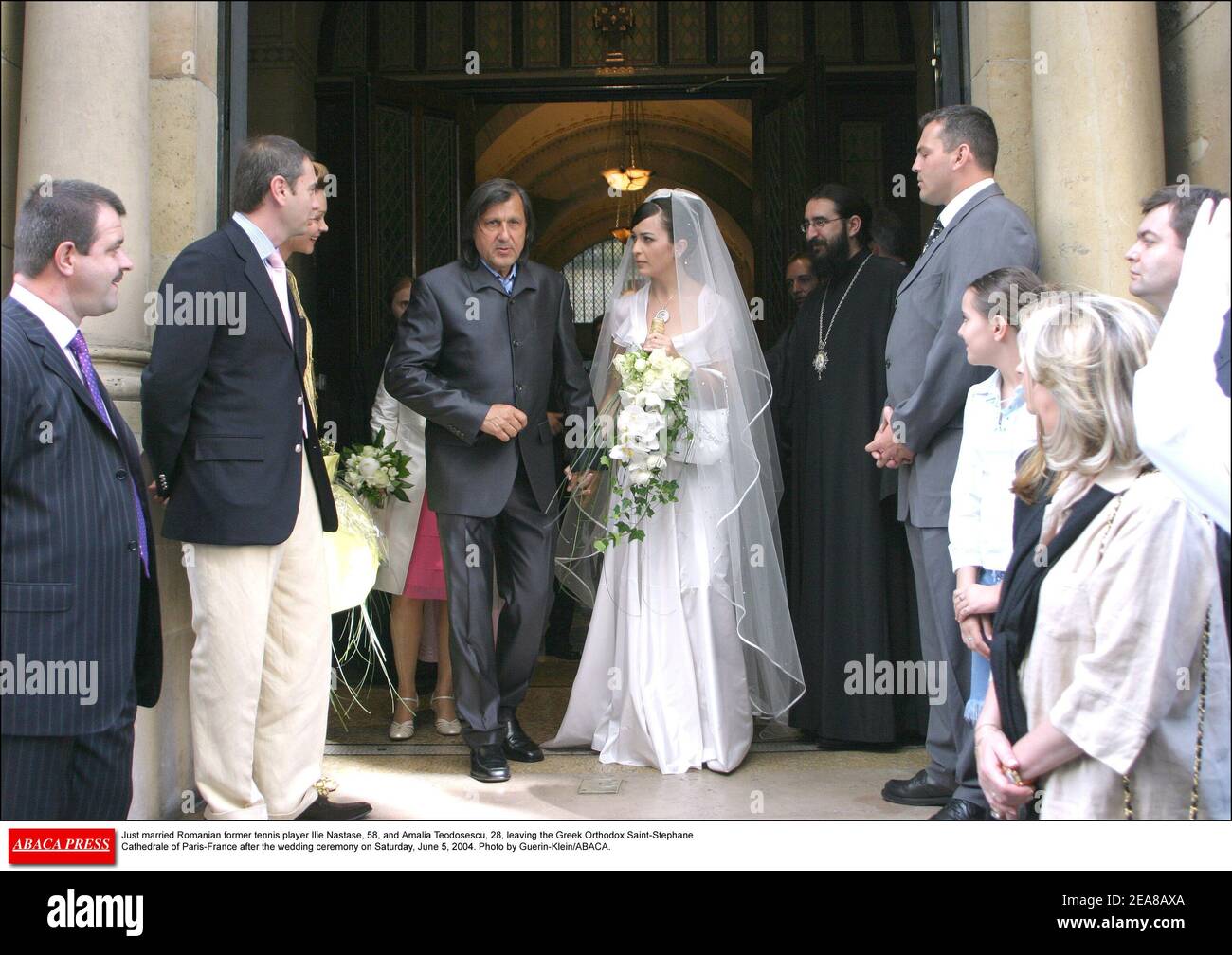 Just married Romanian former tennis player Ilie Nastase, 58, and Amalia ...
