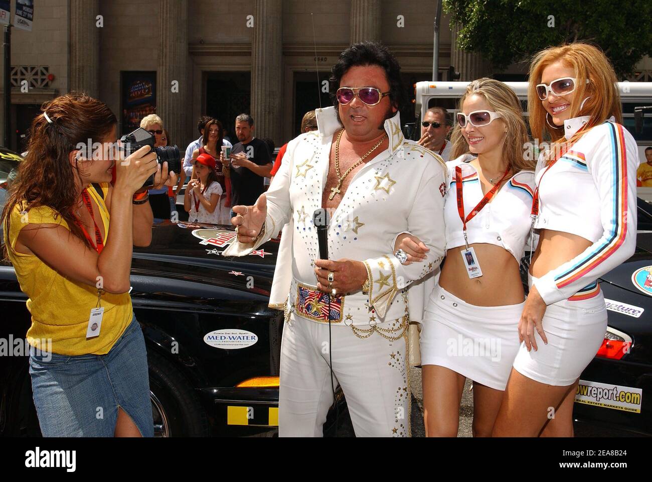 Helena Christensen attends the 2004 Bullrun Rally, an eight-day, 3,000 ...