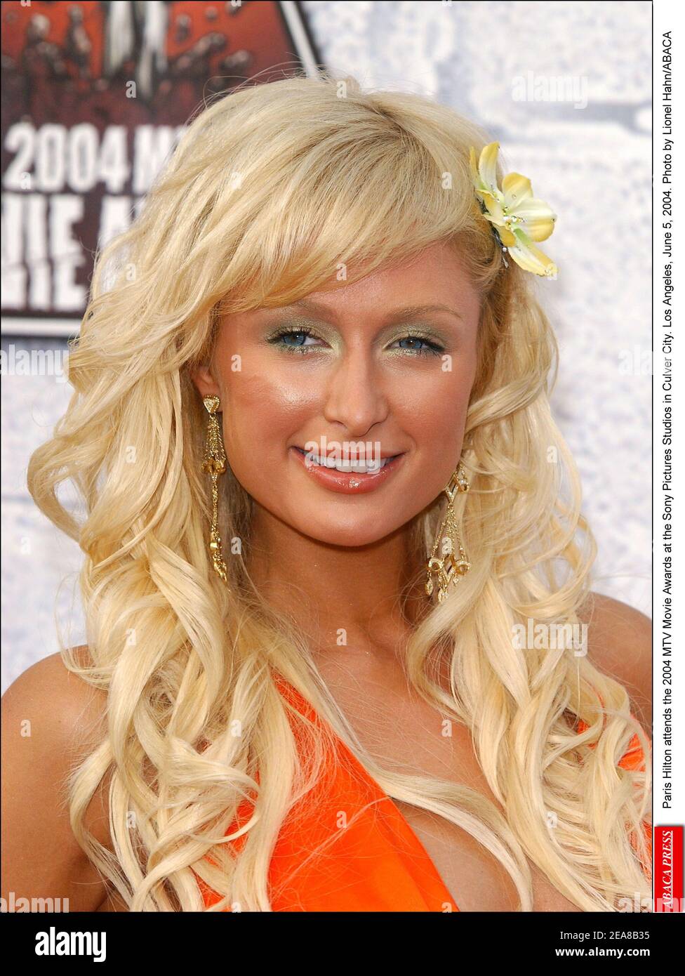 Paris Hilton attends the 2004 MTV Movie Awards at the Sony Pictures ...