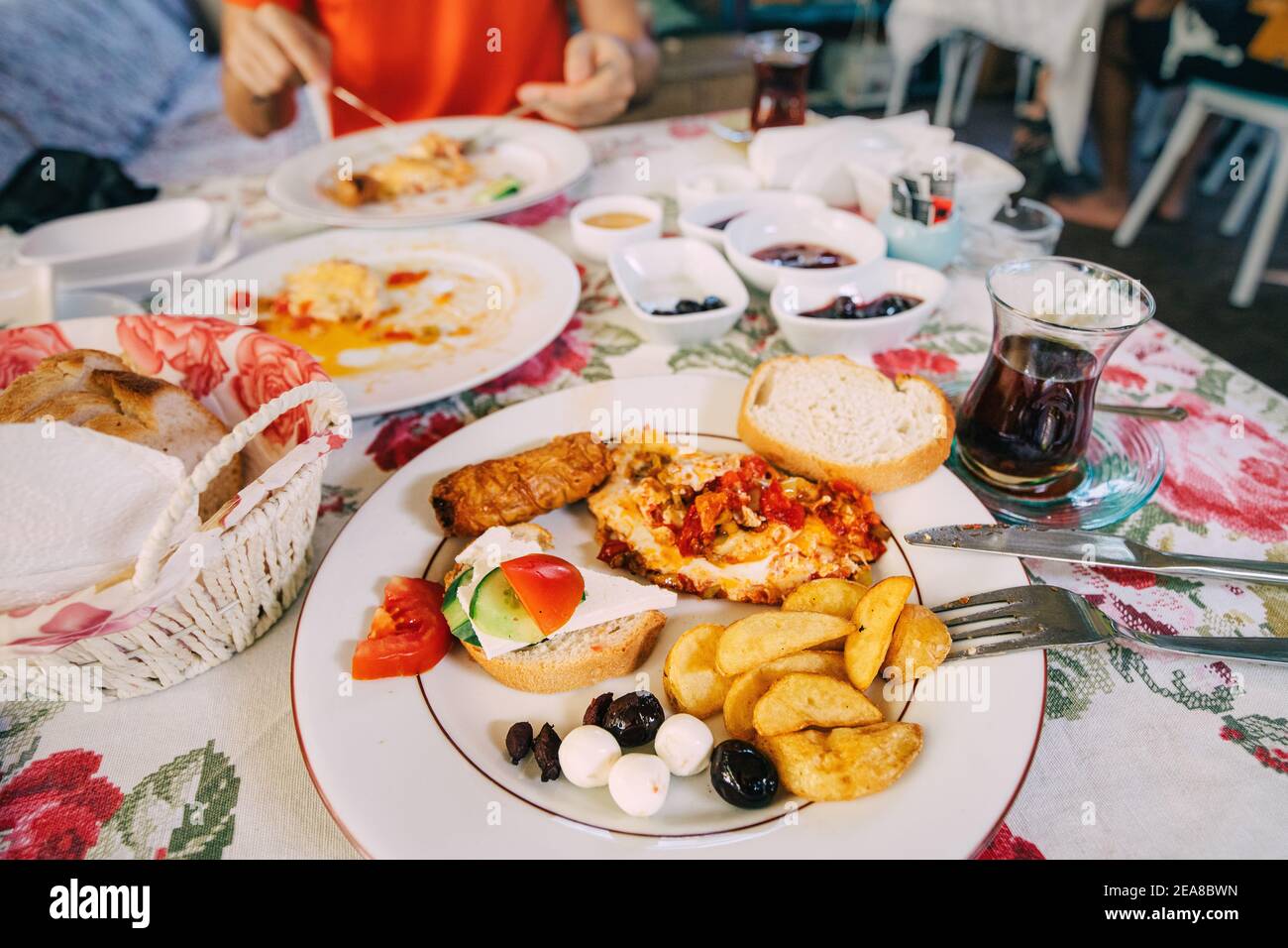 Turkish breakfast buffet hi-res stock photography and images - Alamy