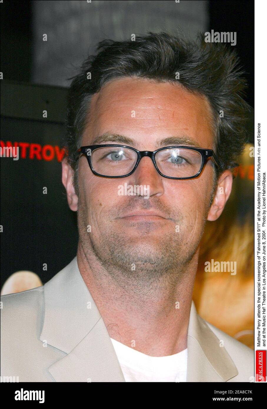 Matthew Perry attends the special screenings of Fahrenheit 9/11 at the ...