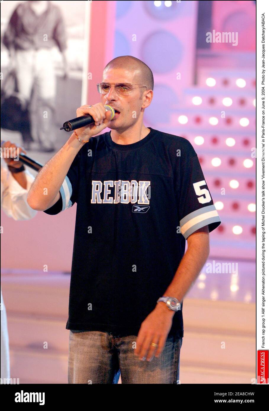 French rap group 'I AM' singer Akhenaton pictured during the taping of ...