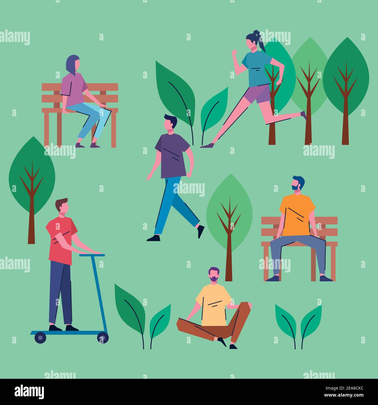 Casual activities Stock Vector Images - Alamy