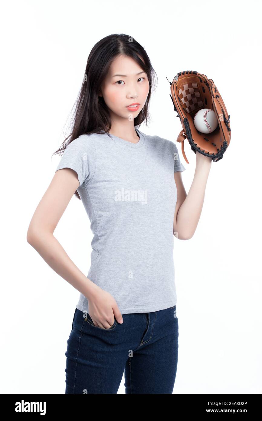 Pretty female pitcher hi-res stock photography and images - Alamy