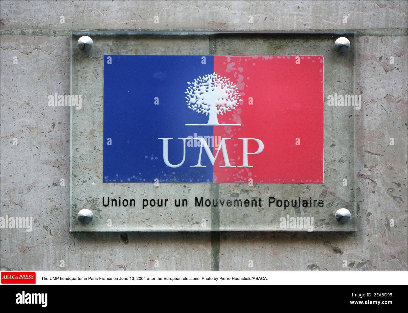 The UMP headquarter in Paris-France on June 13, 2004 after the European ...