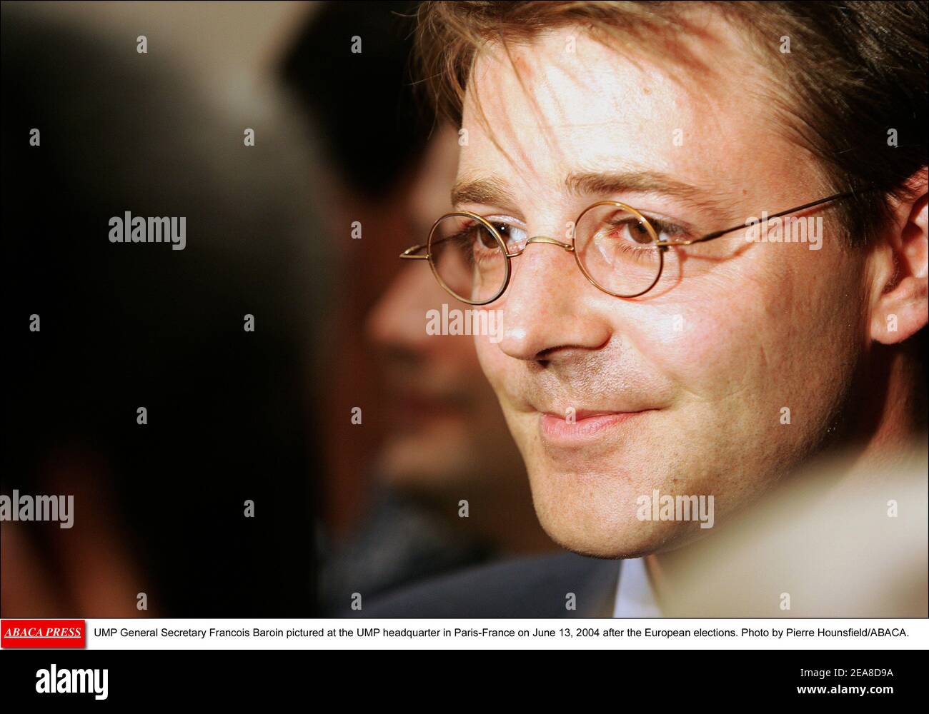 UMP General Secretary Francois Baroin pictured at the UMP headquarter ...