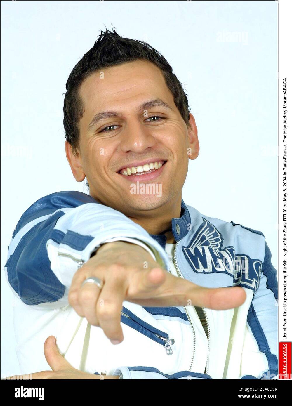 Lionel from Link Up poses during the 9th Night of the Stars RTL9 on May ...