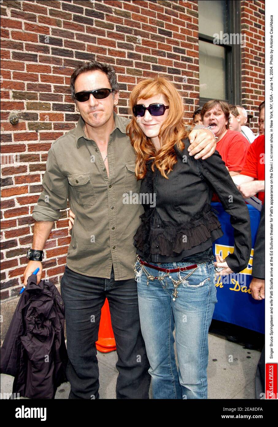 Singer Bruce Springsteen and wife Patti Scialfa arrive at the Ed ...