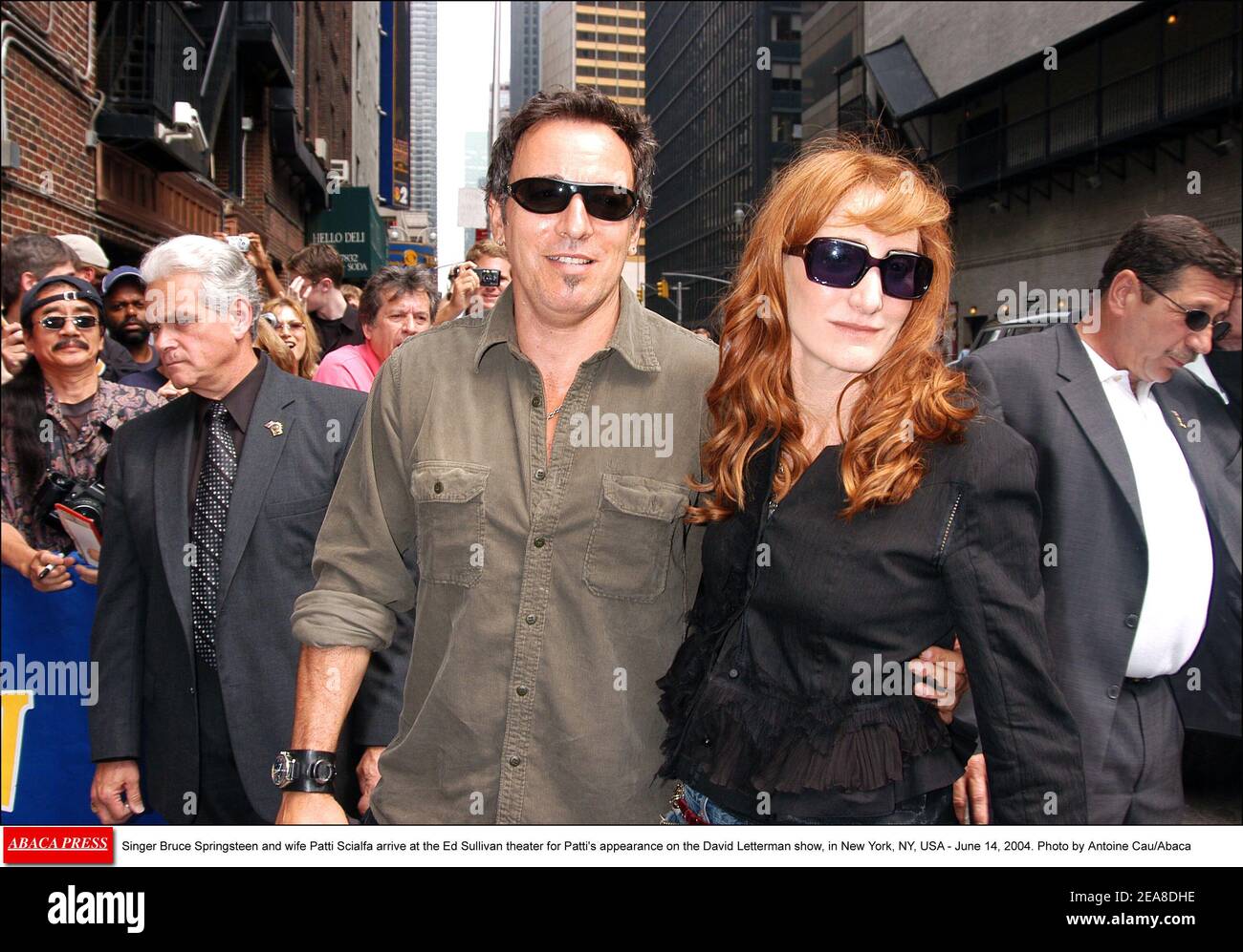 Singer Bruce Springsteen and wife Patti Scialfa arrive at the Ed ...
