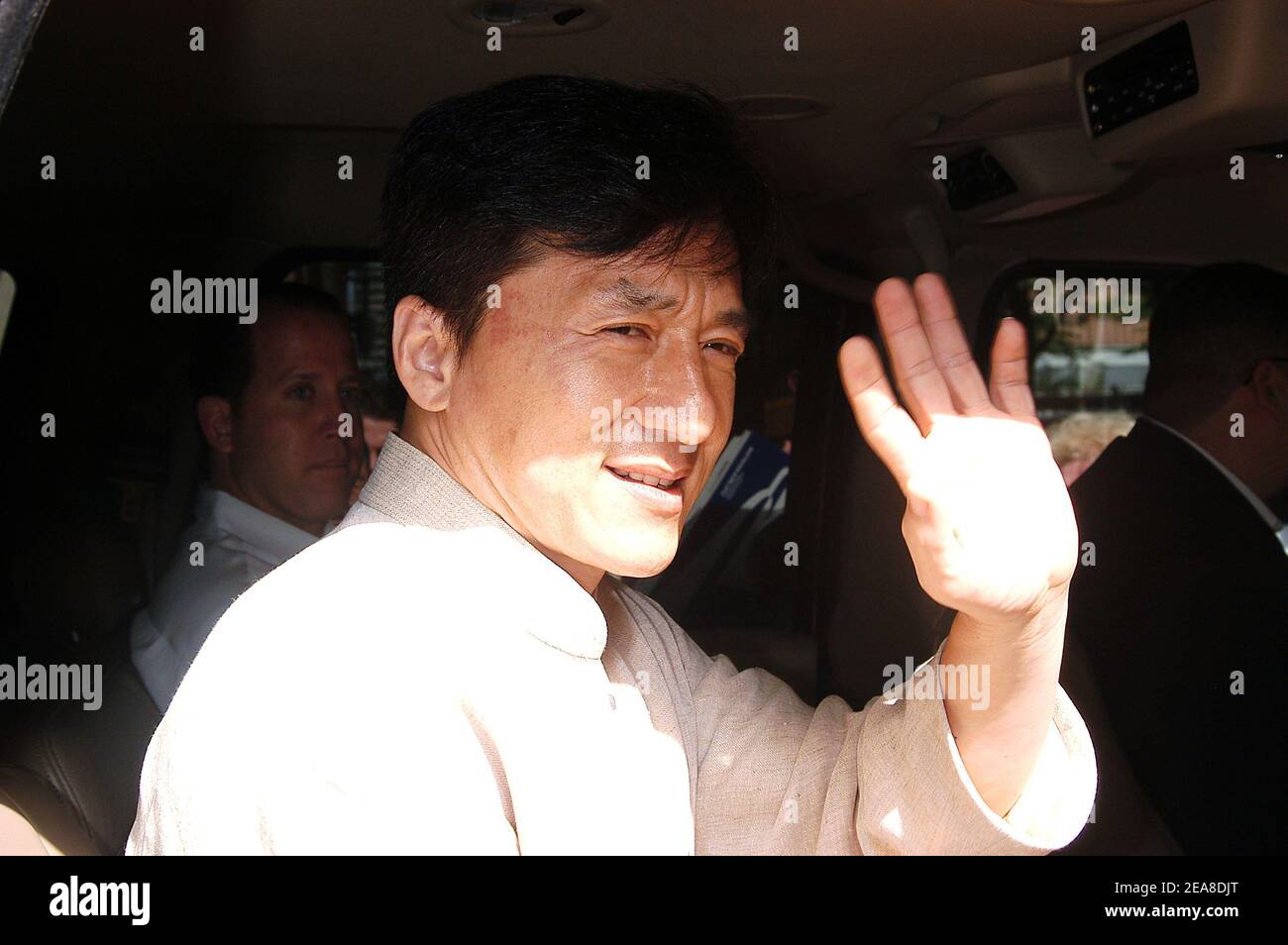 Actor Jacky Chan leaves ABC's studio after his guest appearance on the ...