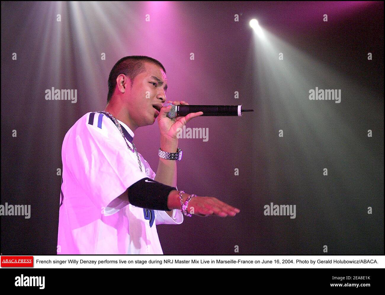 French singer Willy Denzey performs live on stage during NRJ Master Mix ...