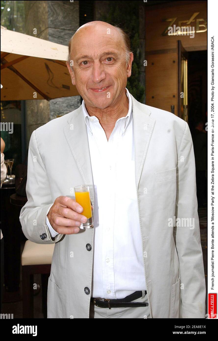 French journalist Pierre Bonte attends a 'Moscow Party' at the Zebra ...
