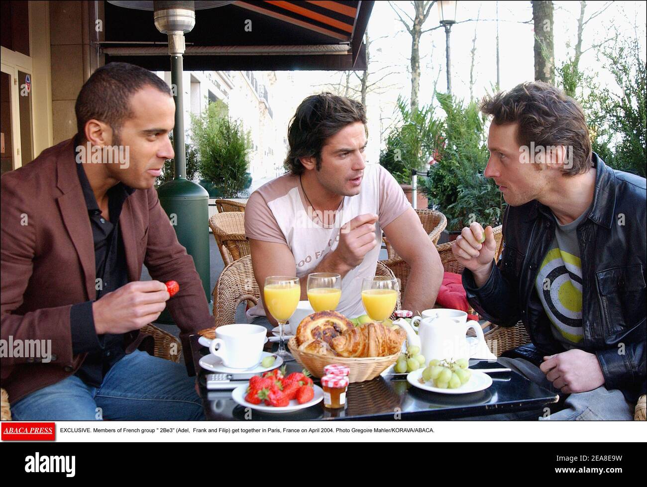 EXCLUSIVE. Members of French group - 2Be3- (Adel, Frank and Filip) get ...