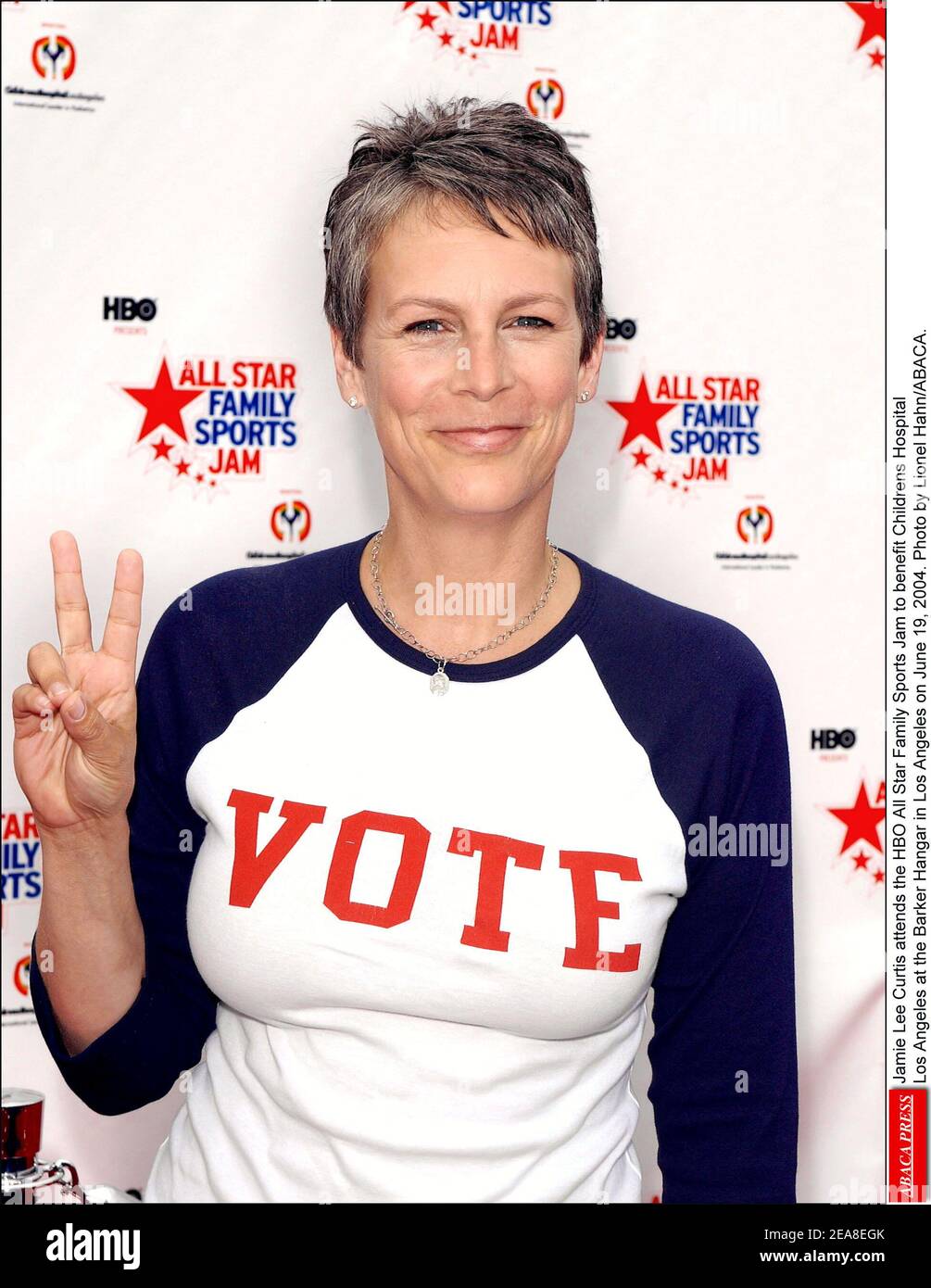 Jamie Lee Curtis attends the HBO All Star Family Sports Jam to benefit ...