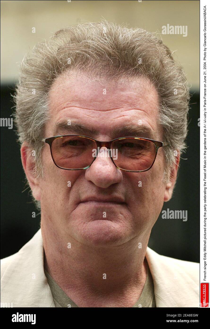 French singer Eddy Mitchell pictured during the party celebrating the ...