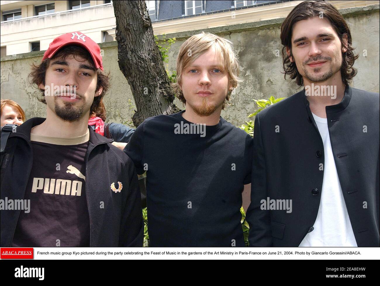 French music group Kyo pictured during the party celebrating the Feast ...