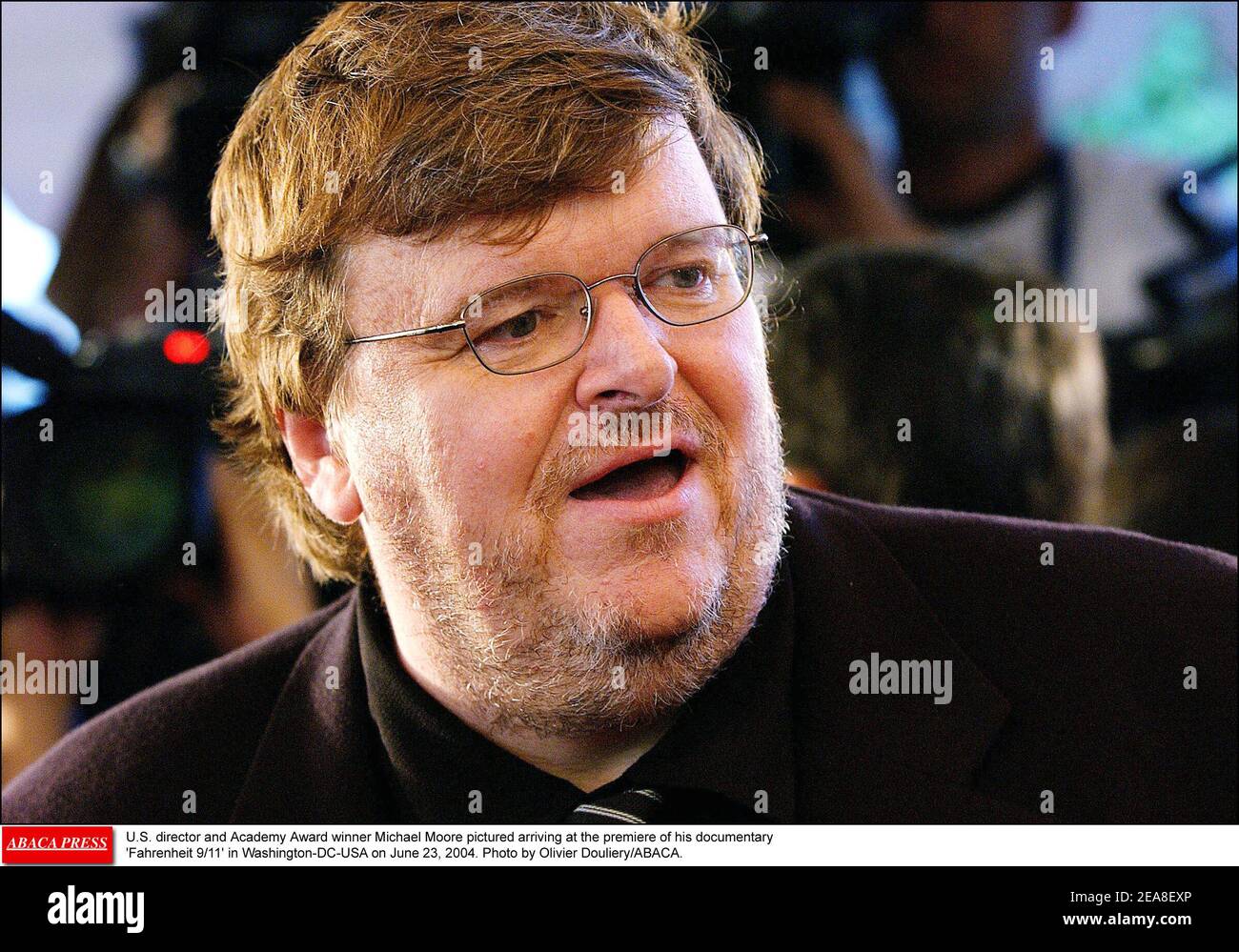 U.S. director and Academy Award winner Michael Moore pictured arriving ...