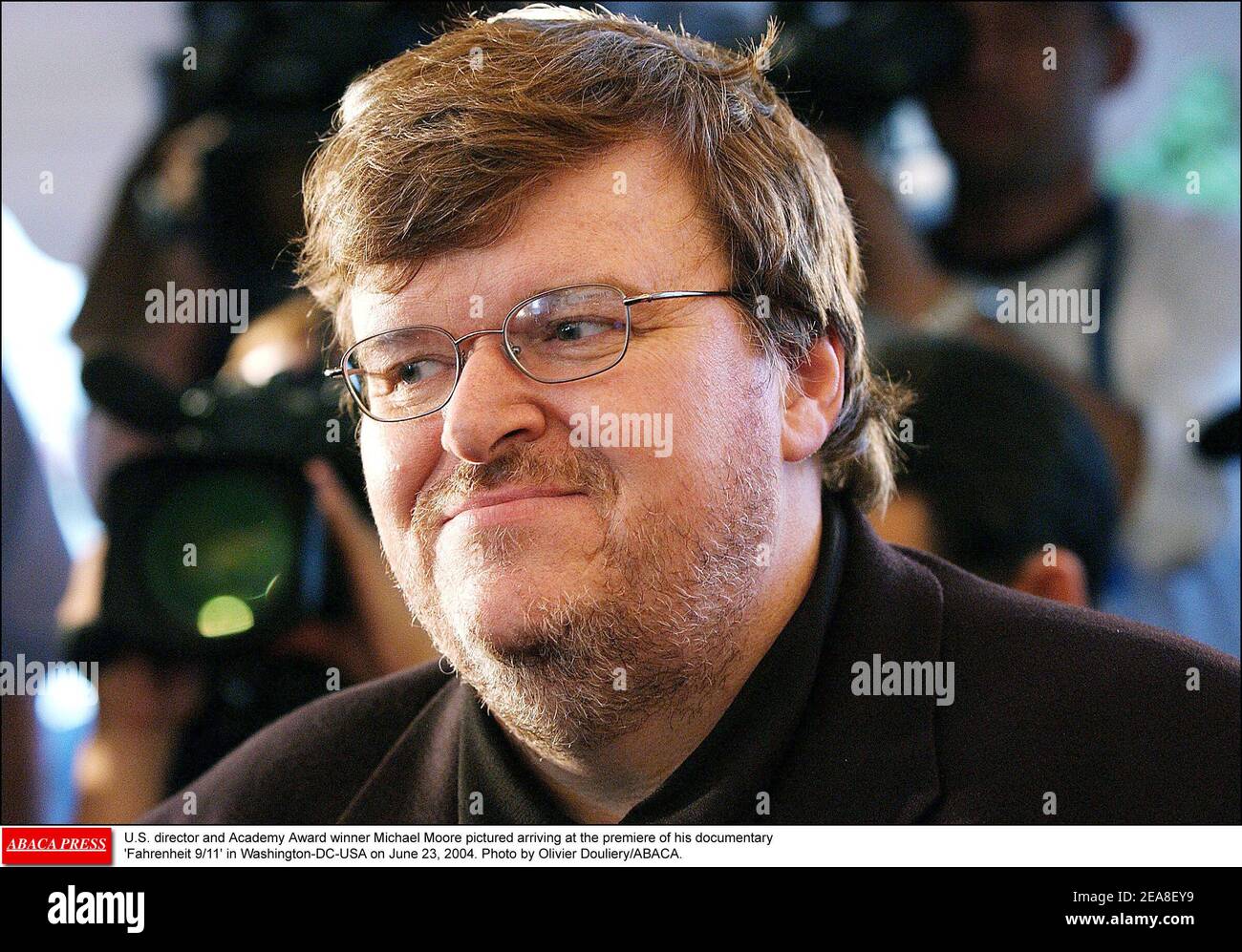 U.S. director and Academy Award winner Michael Moore pictured arriving ...