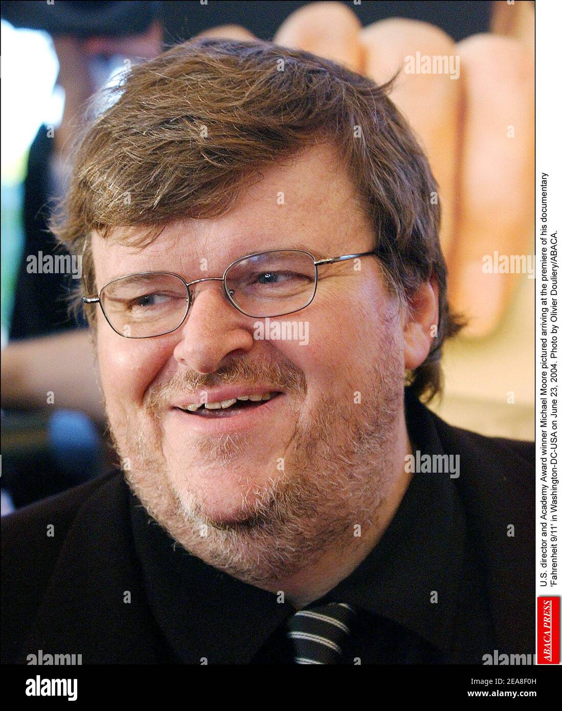 U.S. director and Academy Award winner Michael Moore pictured arriving ...