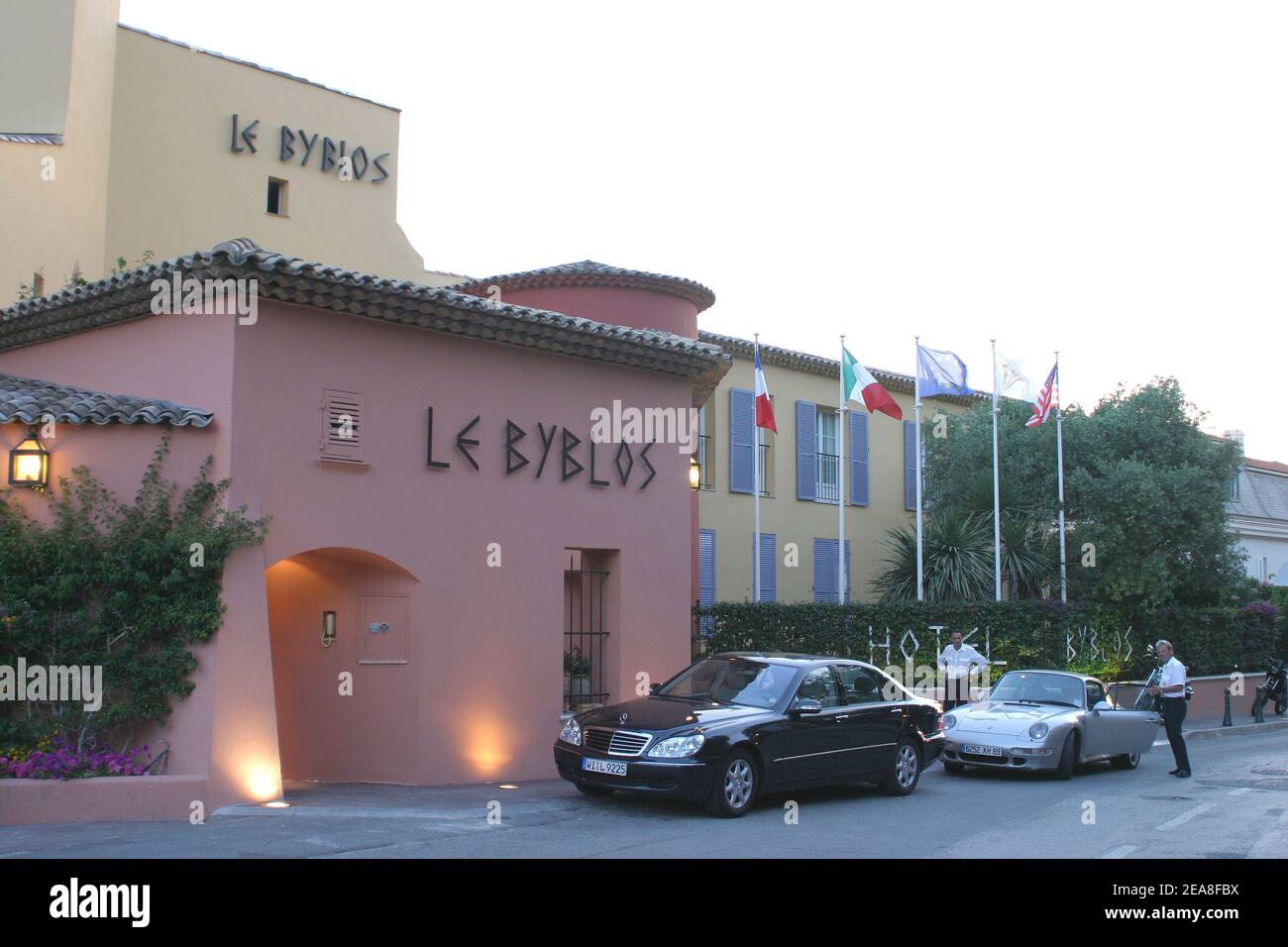 Illustration of Byblos Palace in Saint-Tropez-France on June 26, 2004 ...
