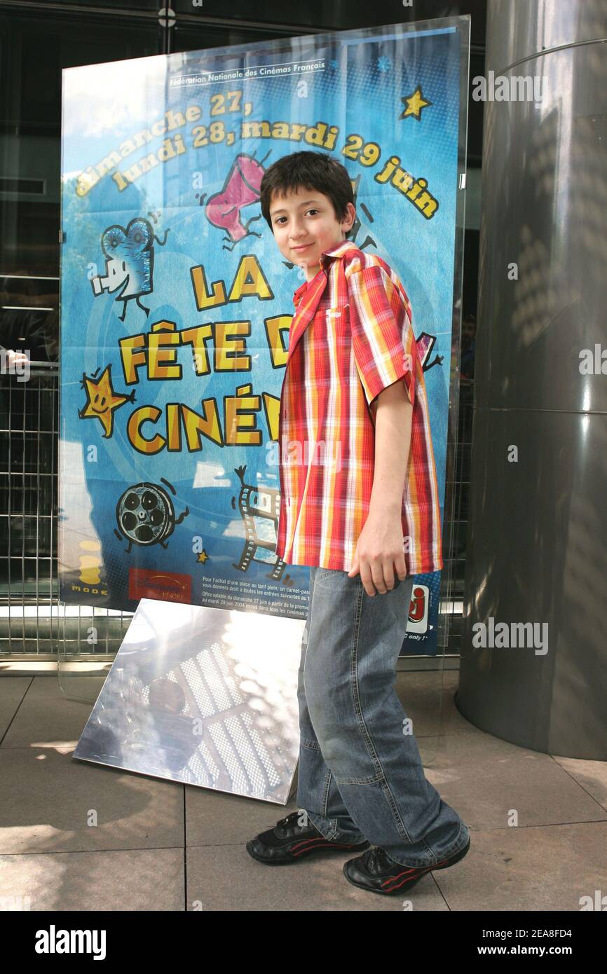 French actor Jules Sitruk pictured at the opening party of the 20th ...