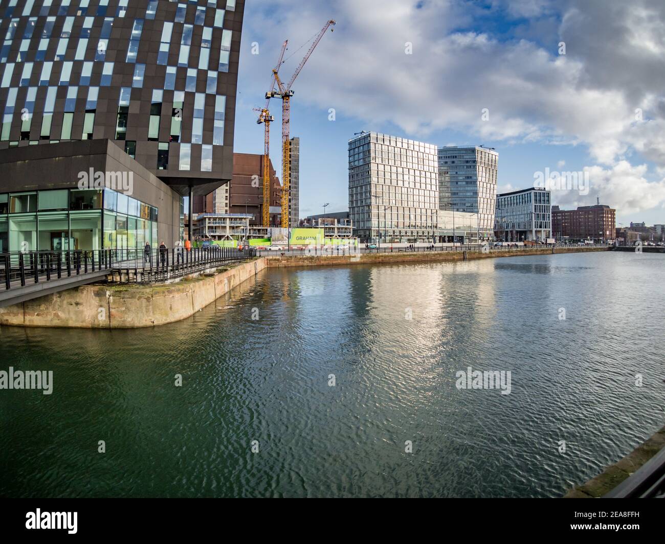 Fisheye Views of Liverpool Pier Head & Waterfront, Albert Dock, Mann ...