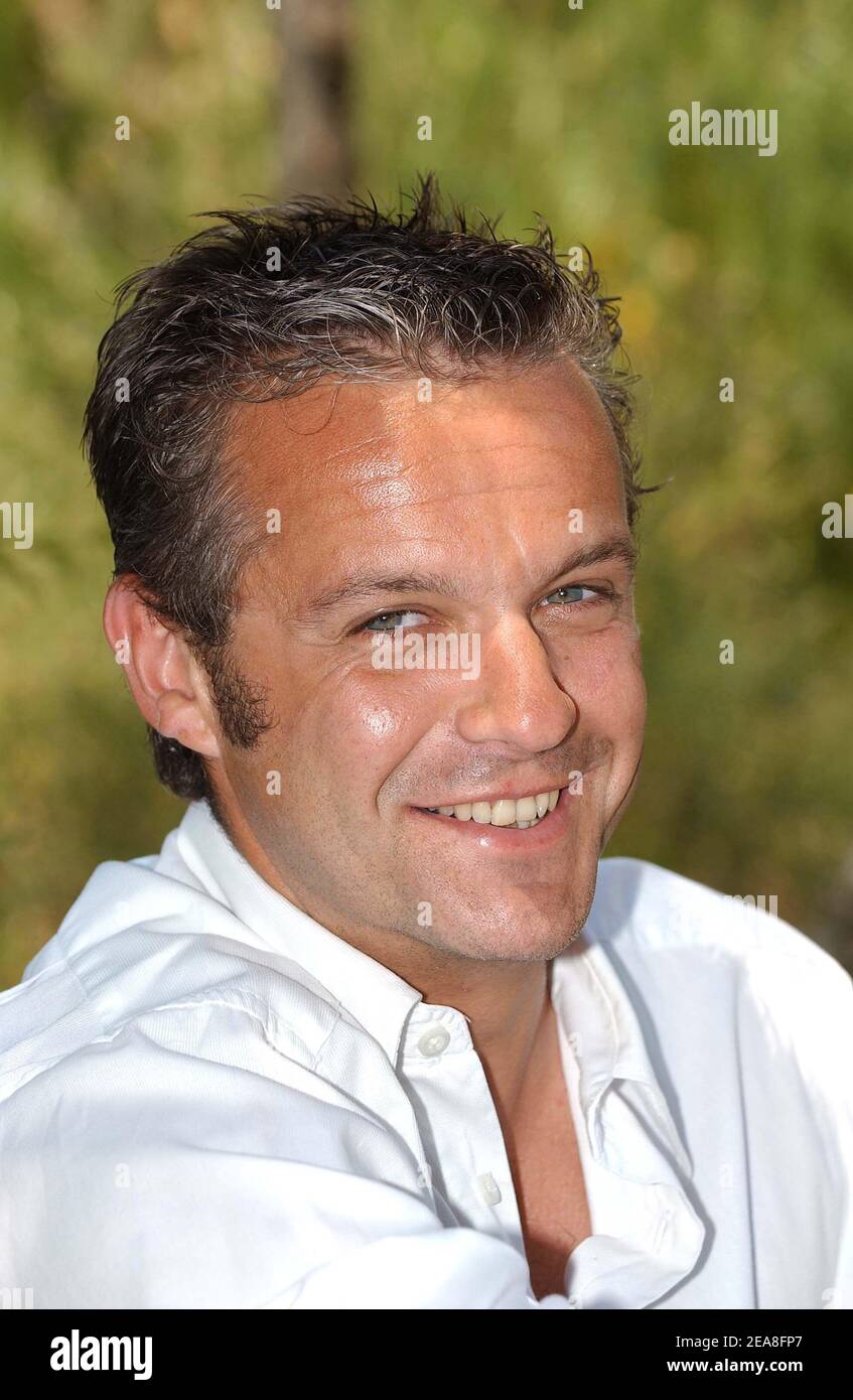 French actor David Brecourt, cast member of the French series 'Sous le ...