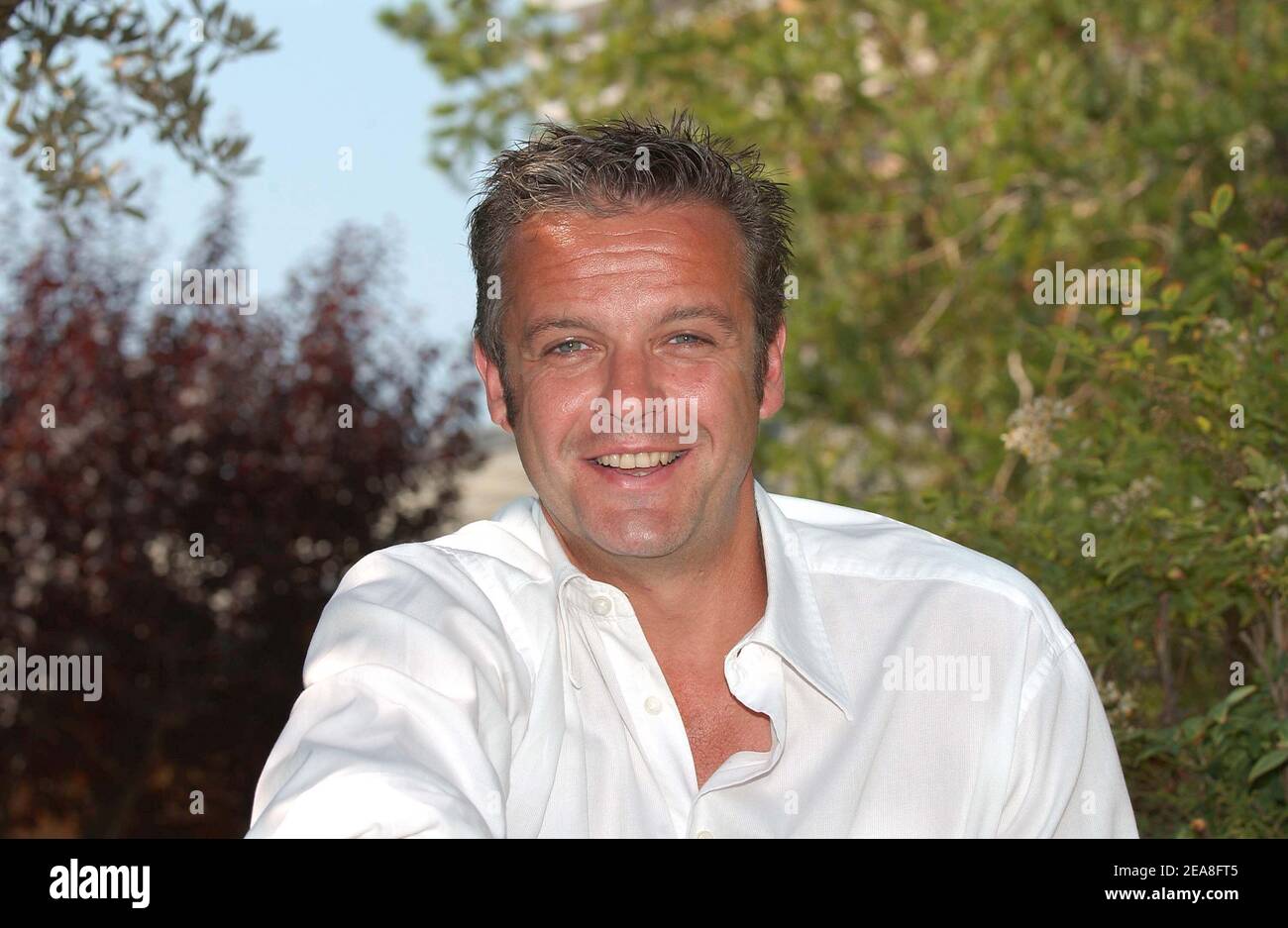 French actor David Brecourt, cast member of the French series 'Sous le ...
