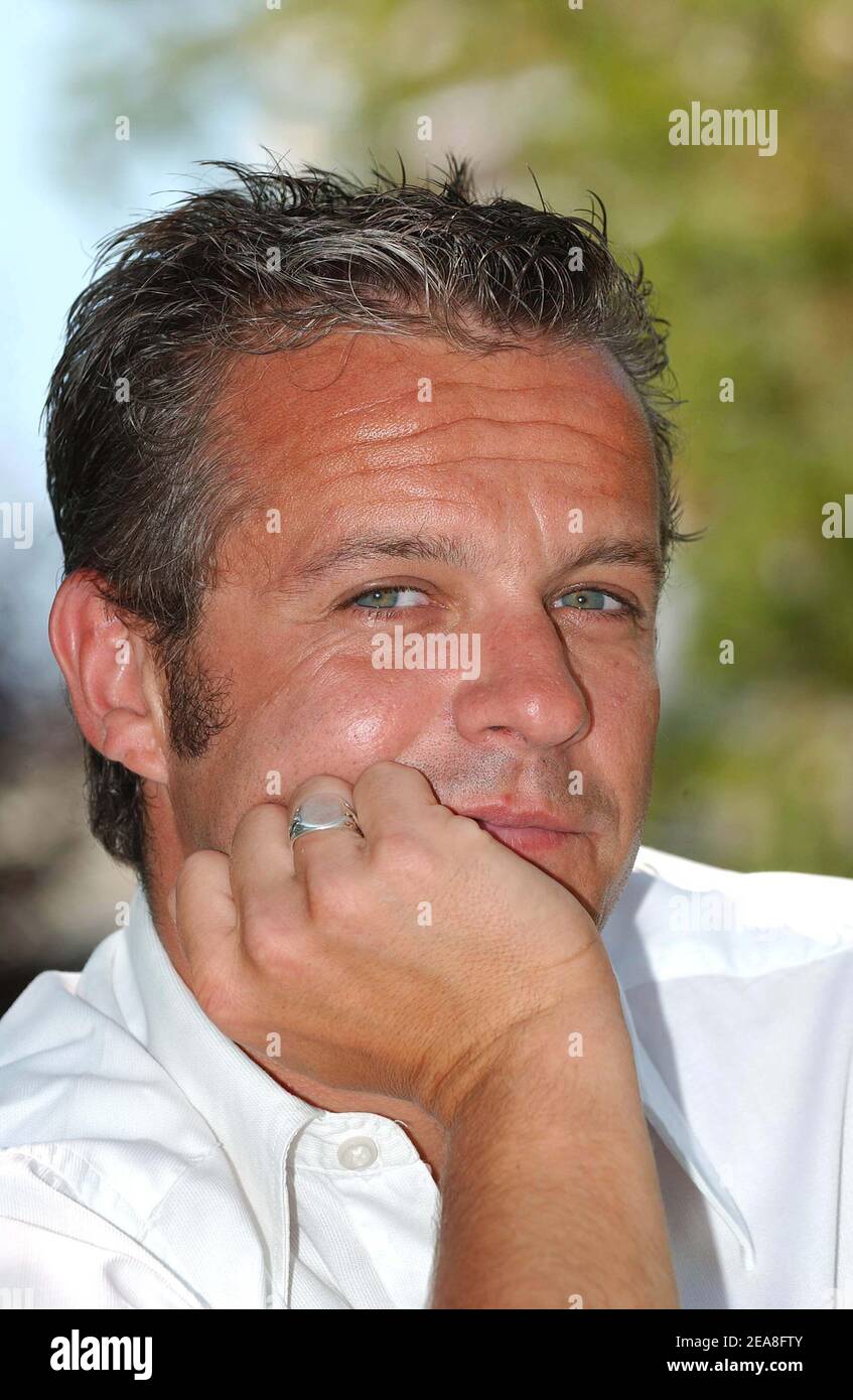 French actor David Brecourt, cast member of the French series 'Sous le ...