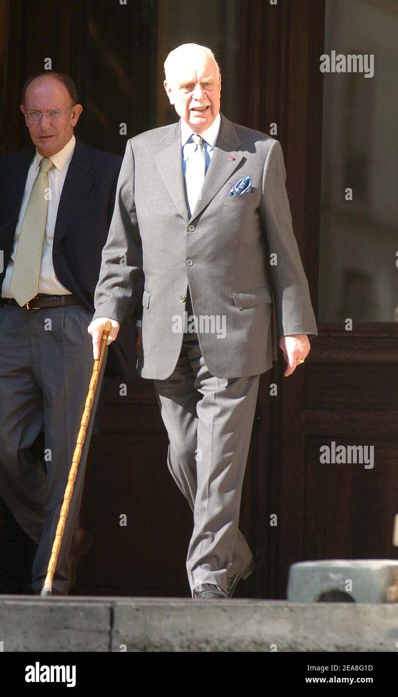 Prince Napoleon pictured after a funeral celebration for the death of ...
