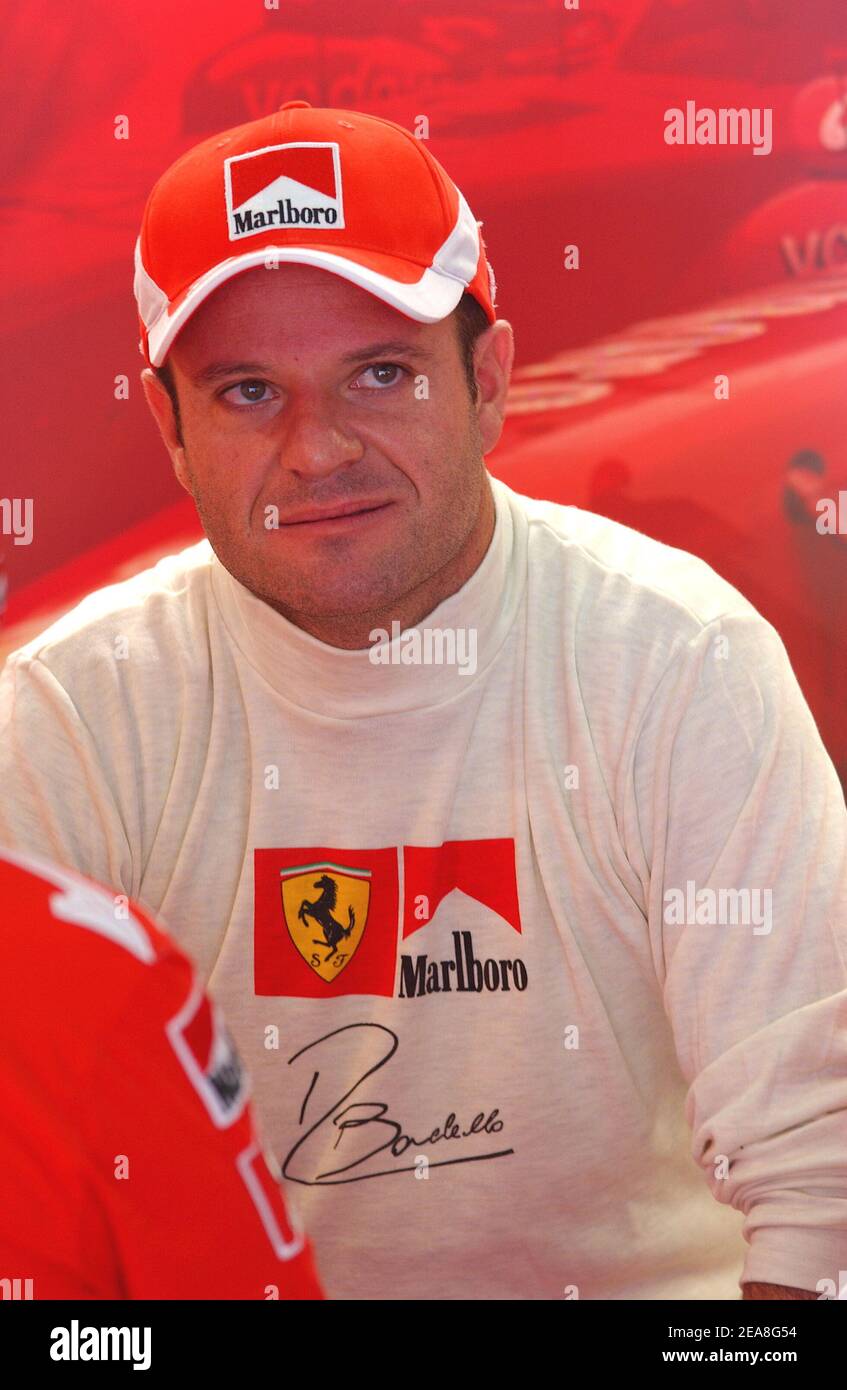 Brazilian Formula 1 driver Rubens Barrichello (team Ferrari) during the ...