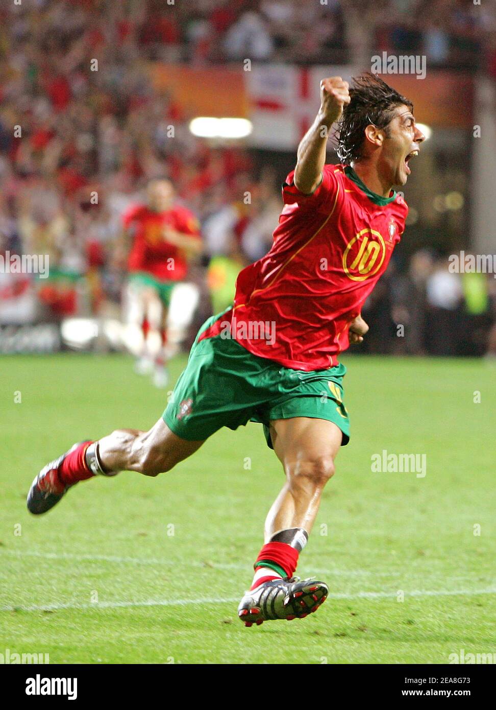 Portugal's Milan Baros in action during the European championships in ...