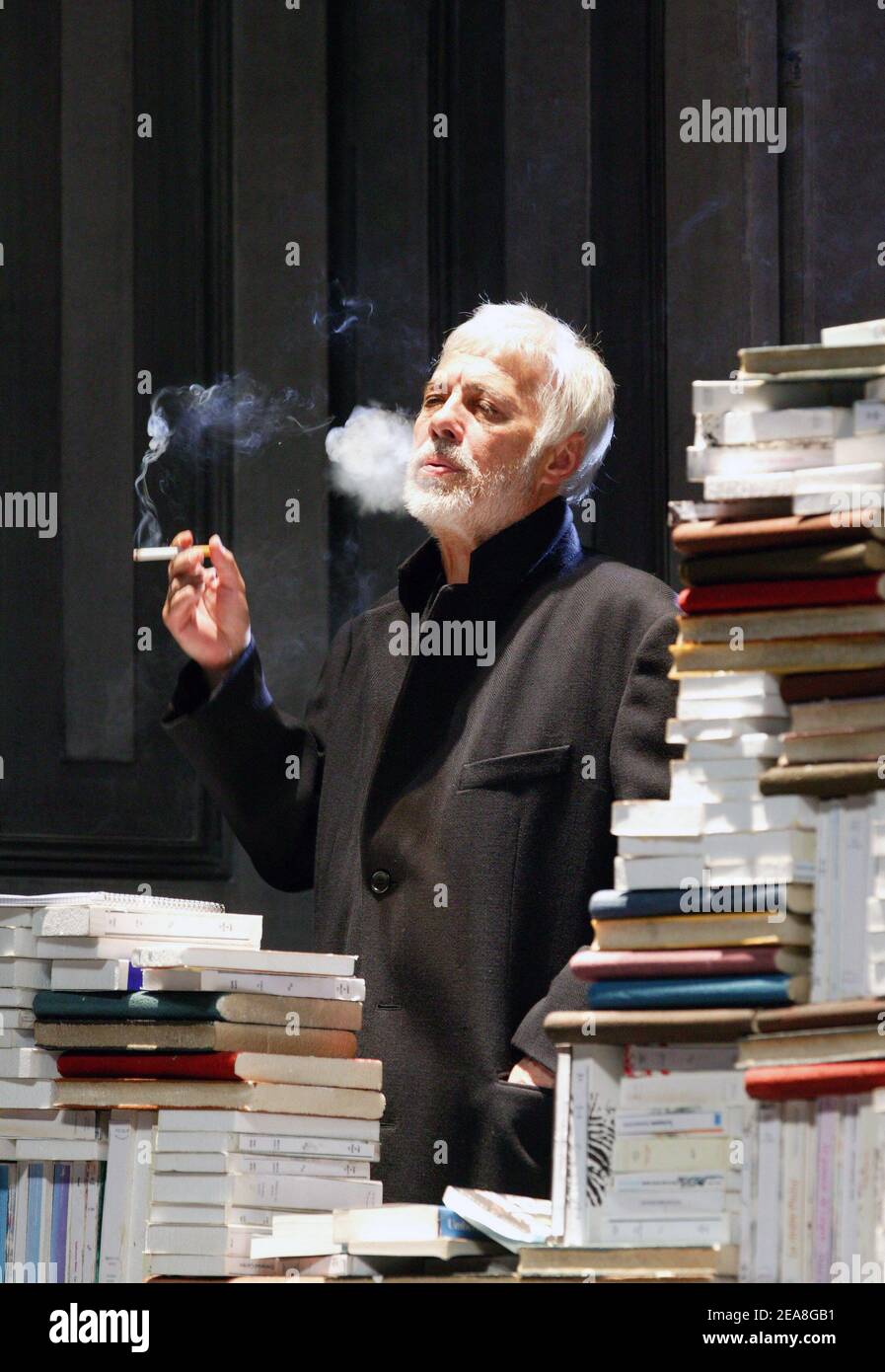 File photo dated March 7, 2004 of Guy Bedos during the spinning of the ...