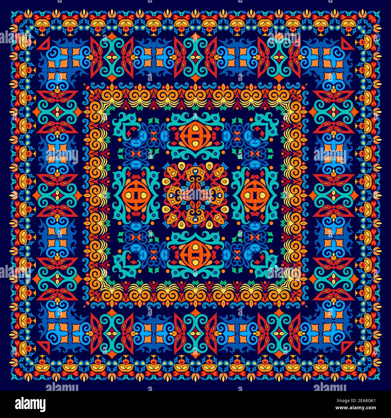 Vector abstract decorative ethnic illustration Stock Vector Image & Art ...