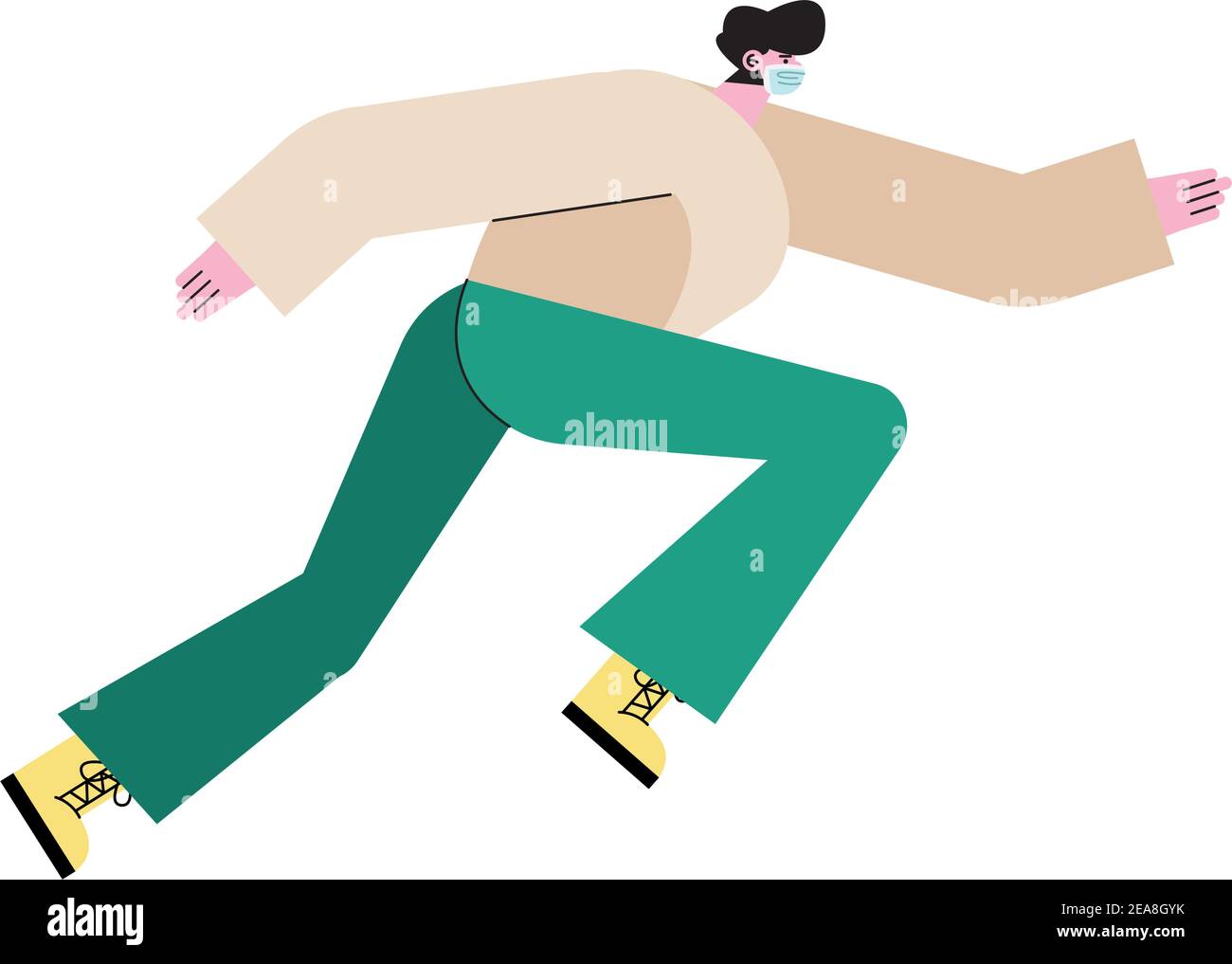 Sick runner Stock Vector Images - Alamy