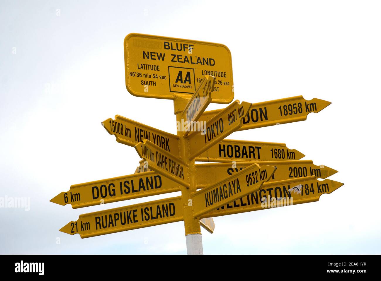 Signpost world hi-res stock photography and images - Alamy
