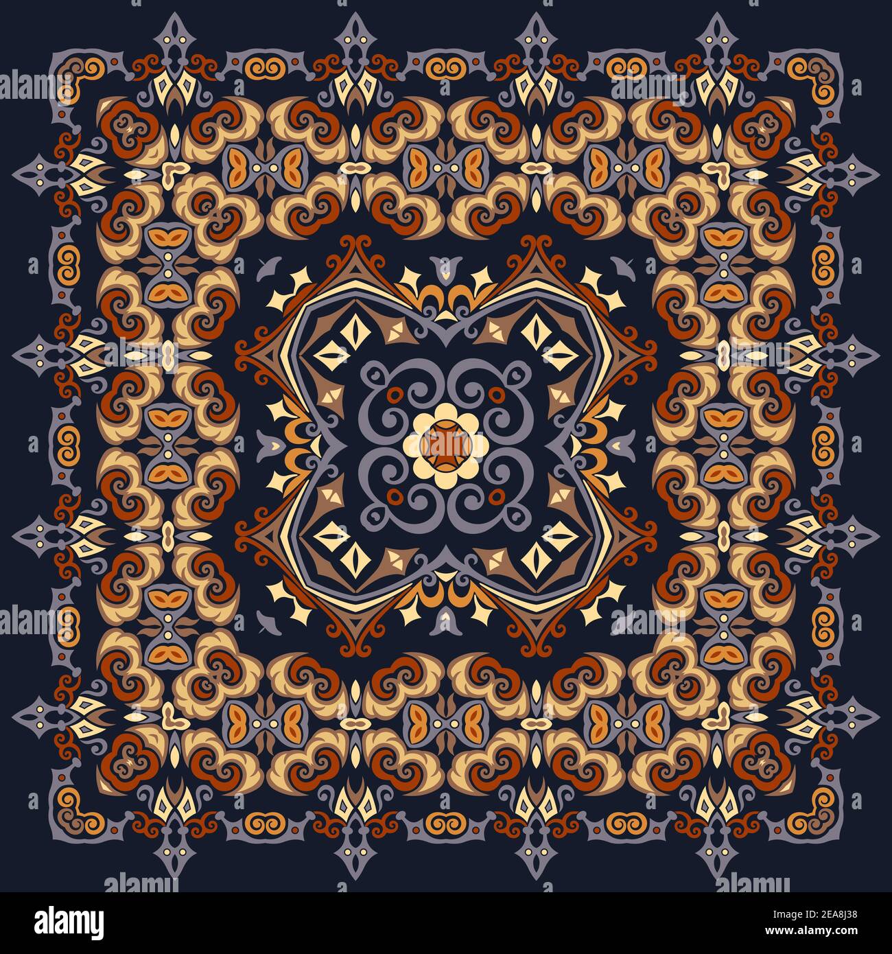 Vector abstract decorative ethnic illustration Stock Vector Image & Art ...