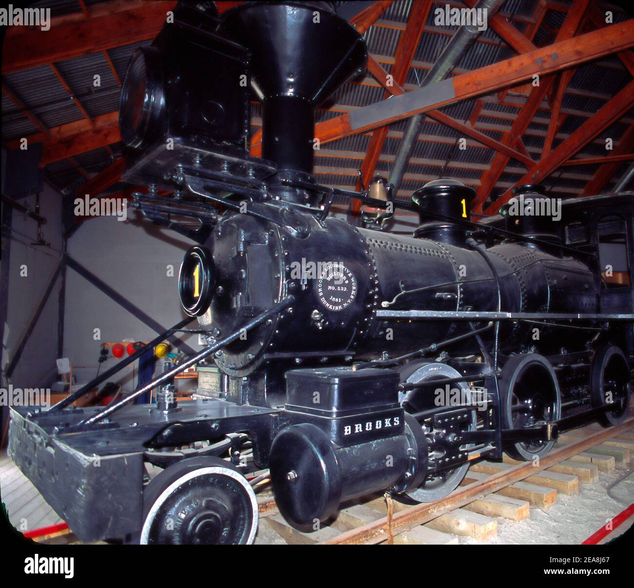 engine #522, 1881, Klondike Mines Railway, old train, antique, Brooks ...