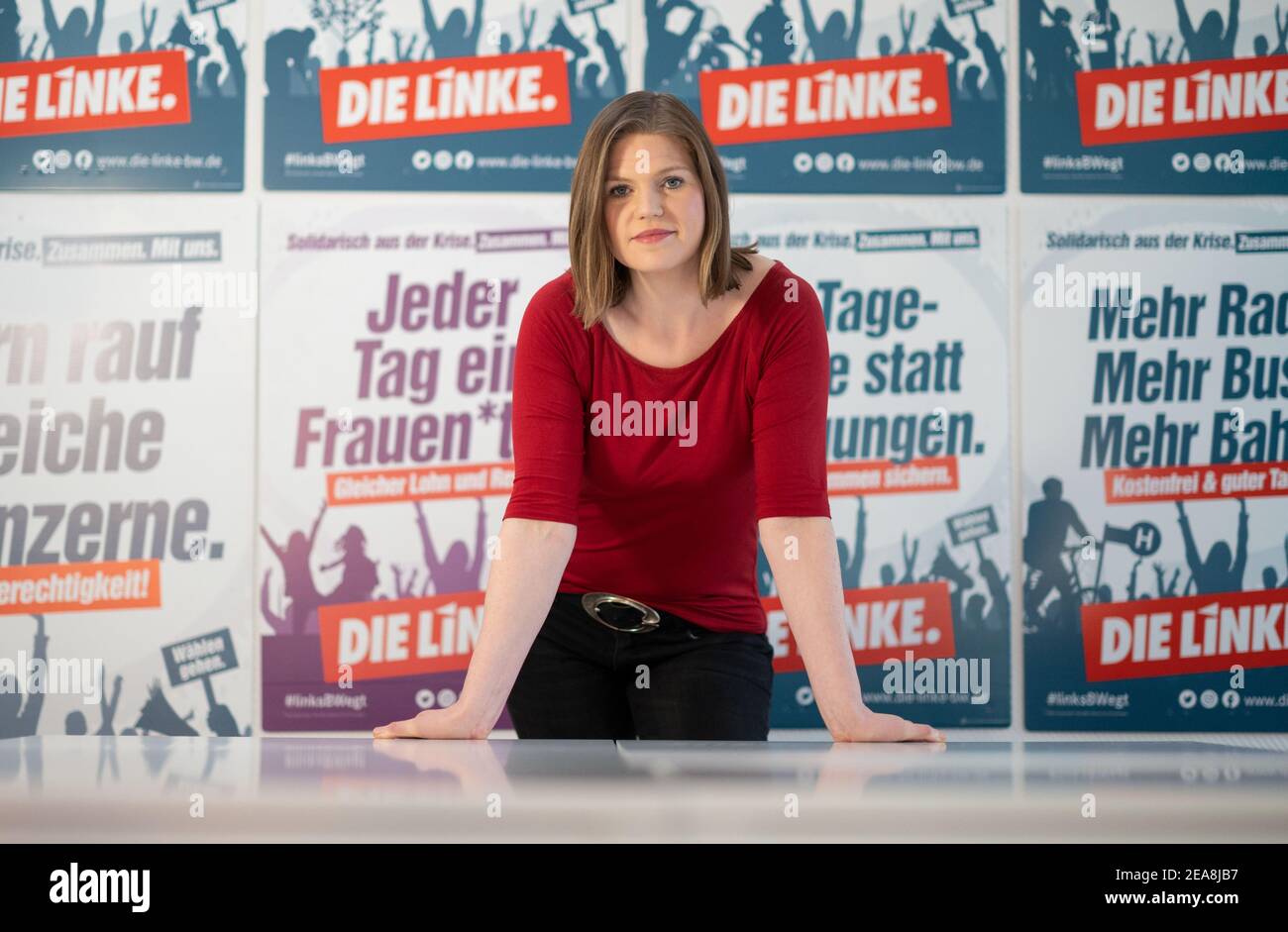 Stuttgart, Germany. 08th Feb, 2021. Sahra Mirow, top candidate of Die ...