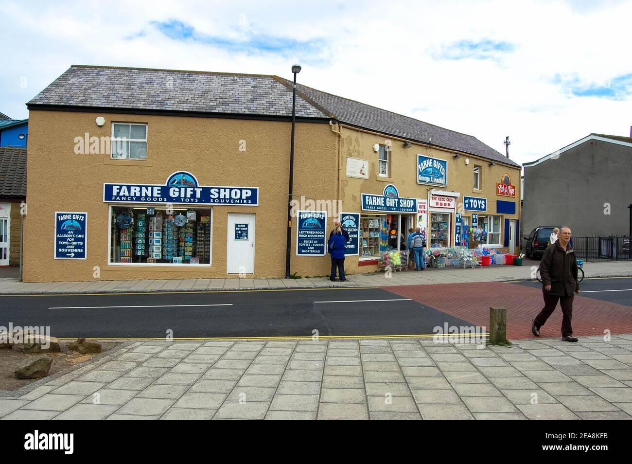 Farne islands shop Northumberland UK Stock Photo - Alamy