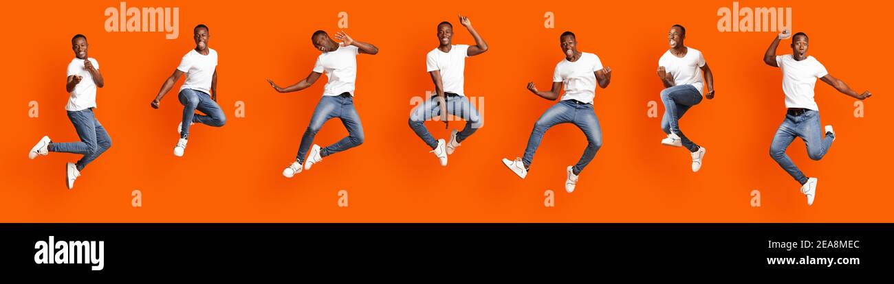 Funny jump sequence hi-res stock photography and images - Alamy