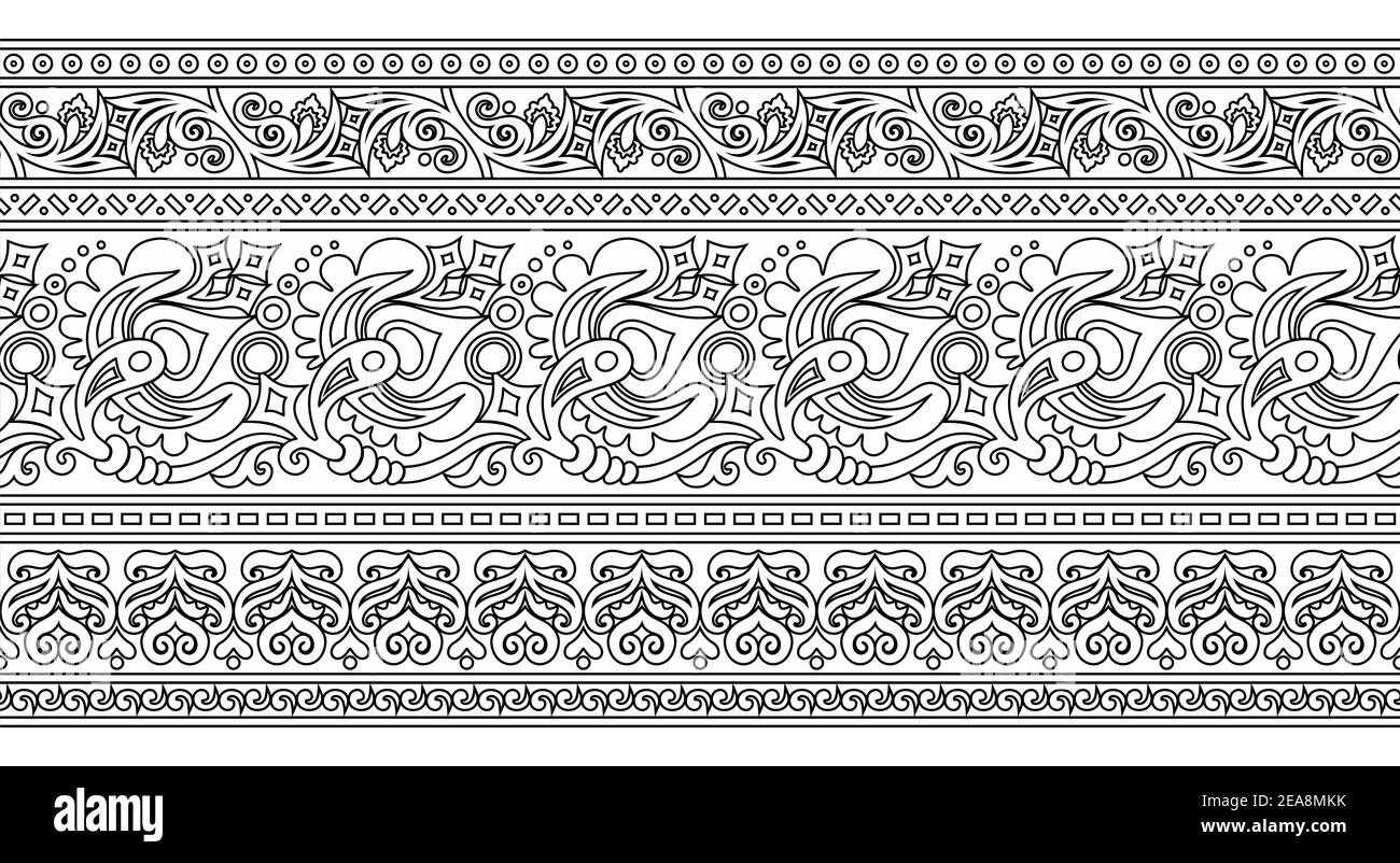 Vector ethnic hand drawn ornamental background Stock Vector Image & Art ...