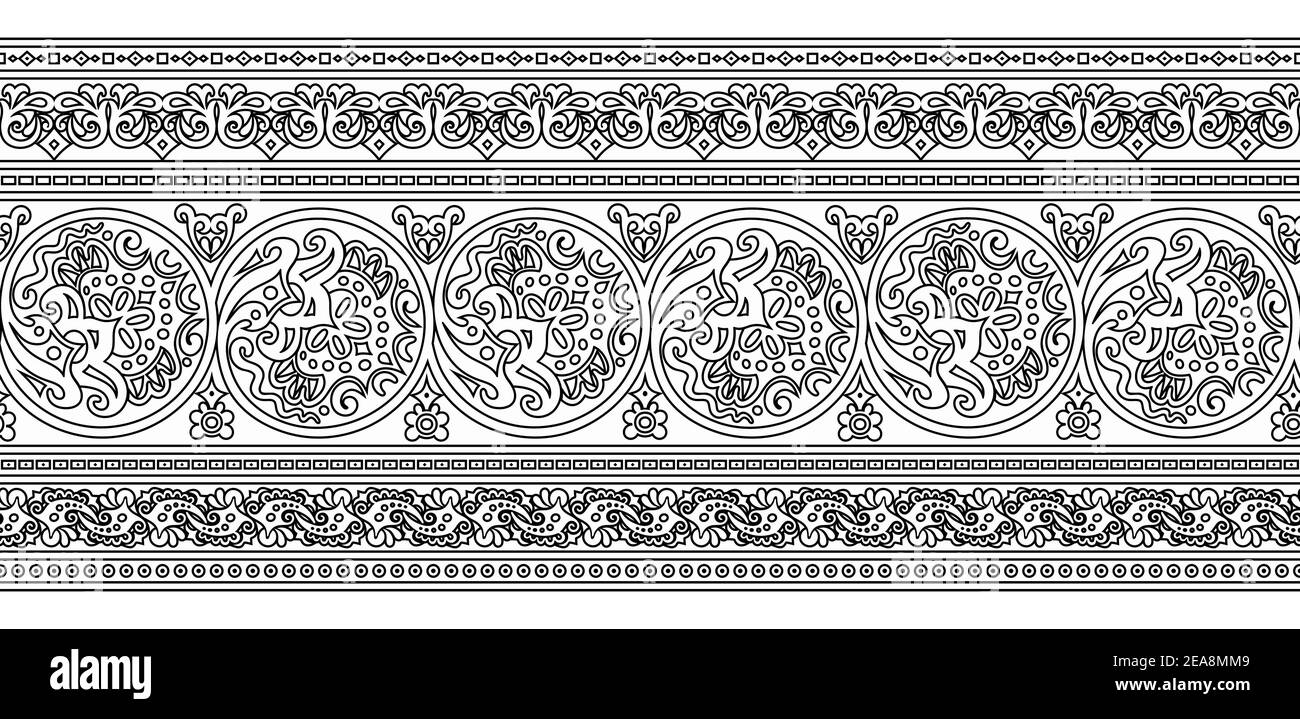 Vector ethnic hand drawn ornamental background Stock Vector Image & Art ...