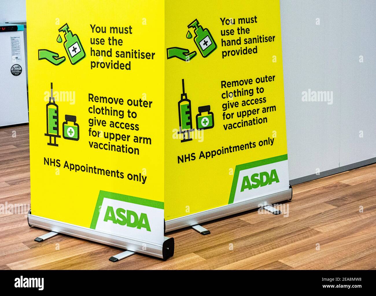 NHS Covid-19 Vaccination Centre at Asda, Watford Hertfordshire UK ...