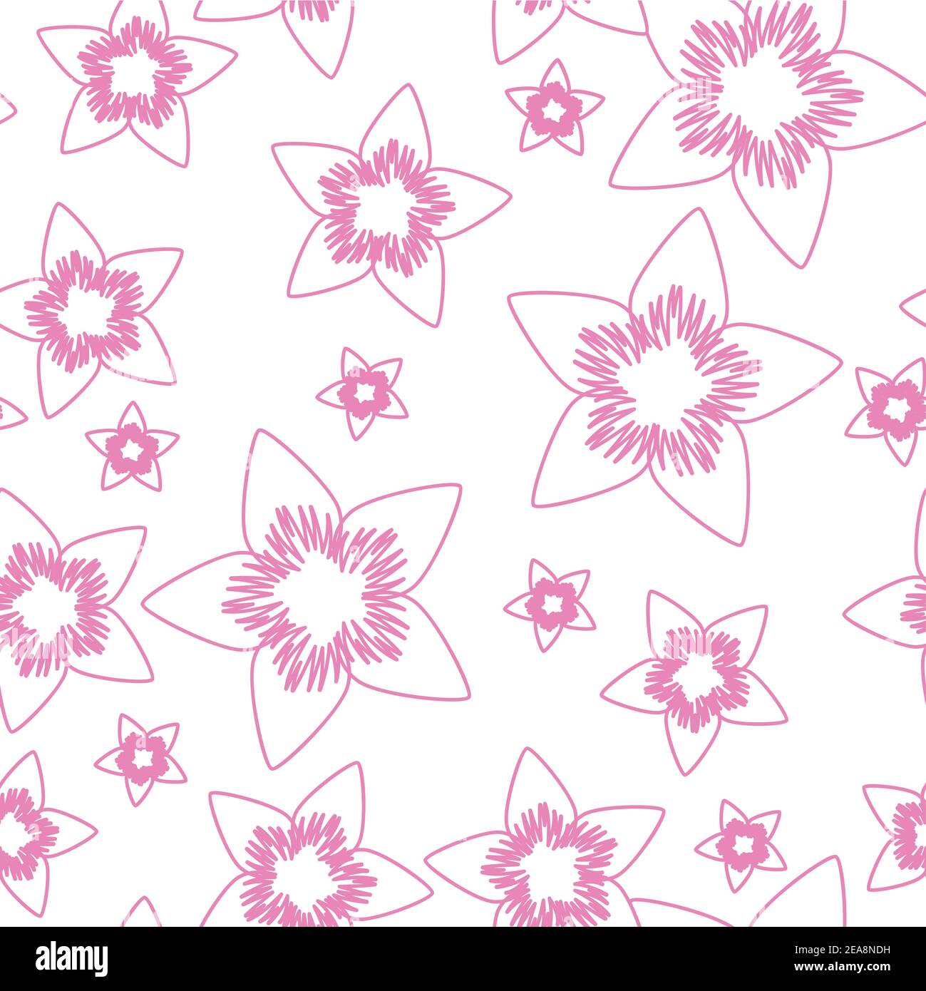 Blossom cherry flowers in Stock Vector Images - Alamy