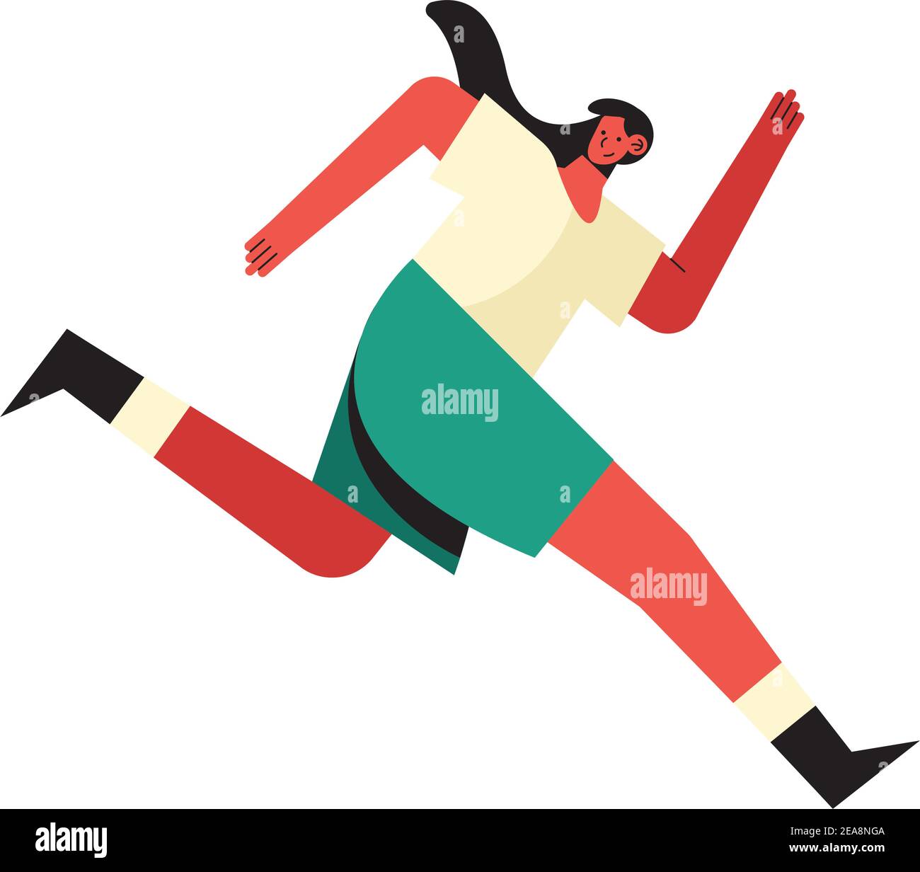 Woman athlete running avatar hi-res stock photography and images - Alamy