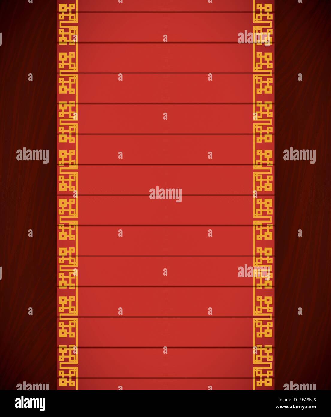 Chinese red blank scroll Stock Vector Images - Alamy