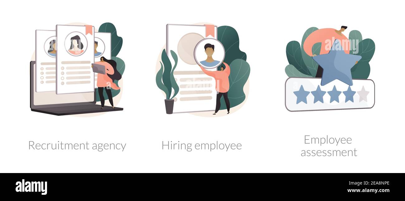 Human resources abstract concept vector illustrations Stock Vector ...