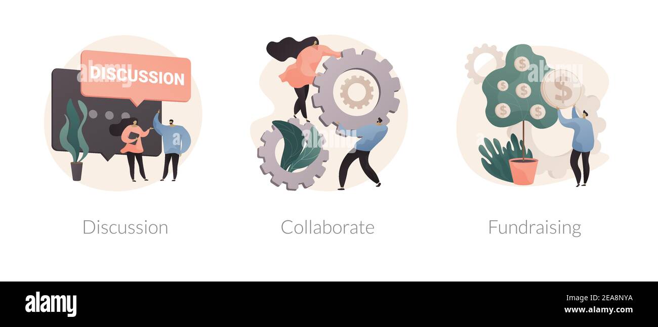 Partnership abstract concept vector illustrations Stock Vector Image ...